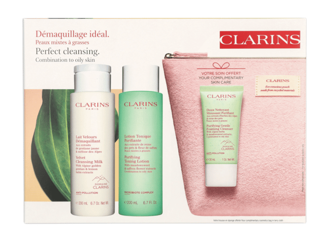 Clarins Perfect Cleansing Combination To Oily Skin Gift Set