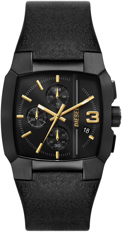 Schwarze Diesel Uhr