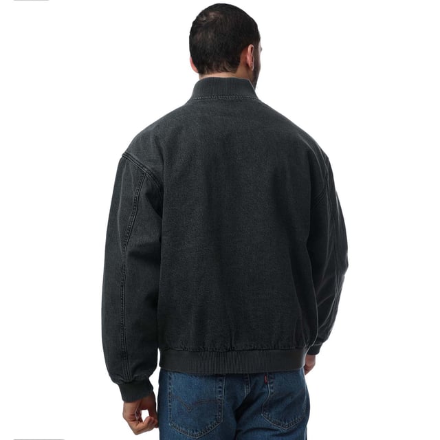 Men's Levis Chesnut Varsity Jacket in Black