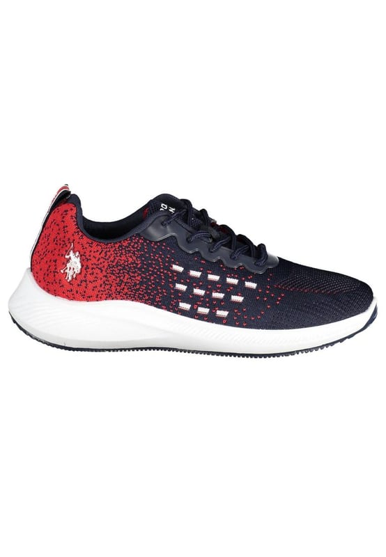 US POLO ASSN Men's Blue Polyester Sneaker