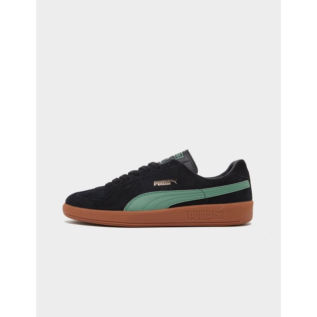 Men's Puma Suede Army Trainers in black blue
