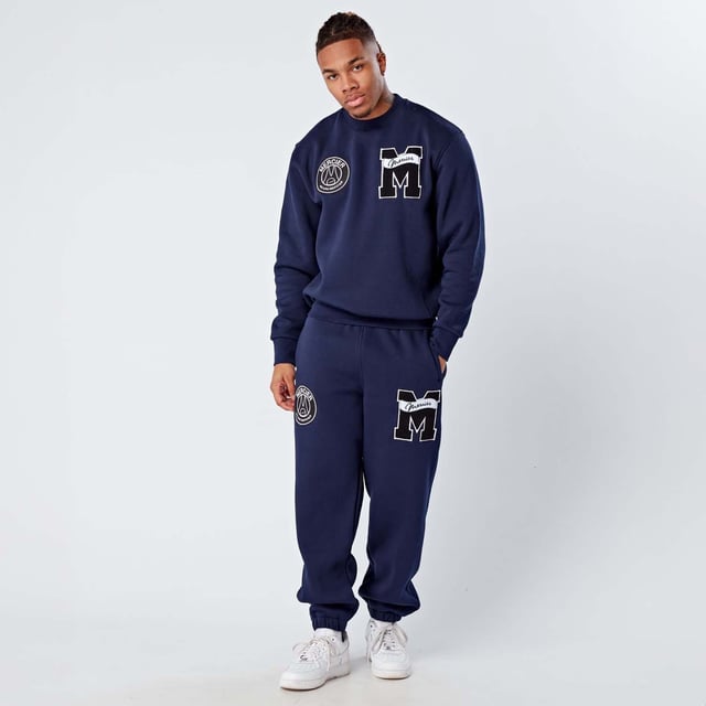 Men's Mercier Academy Crewneck Sweatshirt in Navy