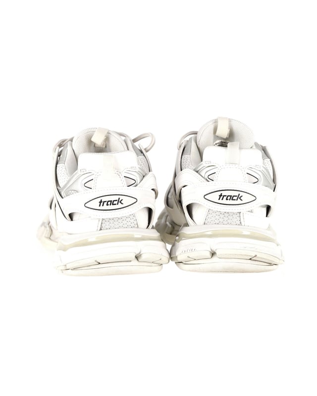 Balenciaga Track Sneakers in White Polyurethane UK9