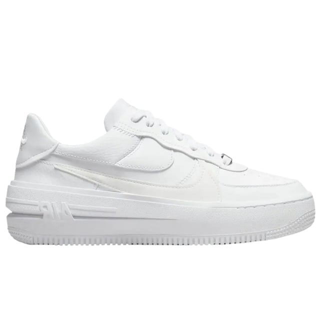 Weisse Nike Air Force 1 Platform-Trainer