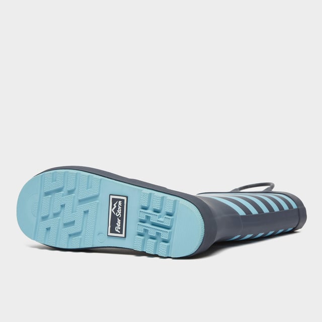 Peter Storm Kids' Stripe Wellies with Grippy Outsole and Pull Handles ...