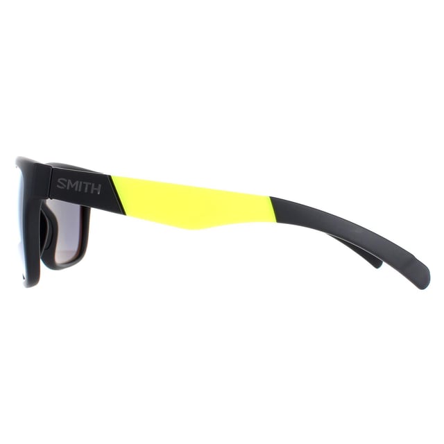 Smith Square Mens Matte Black Yellow Chromapop Silver Mirror Lowdown Slim/N
