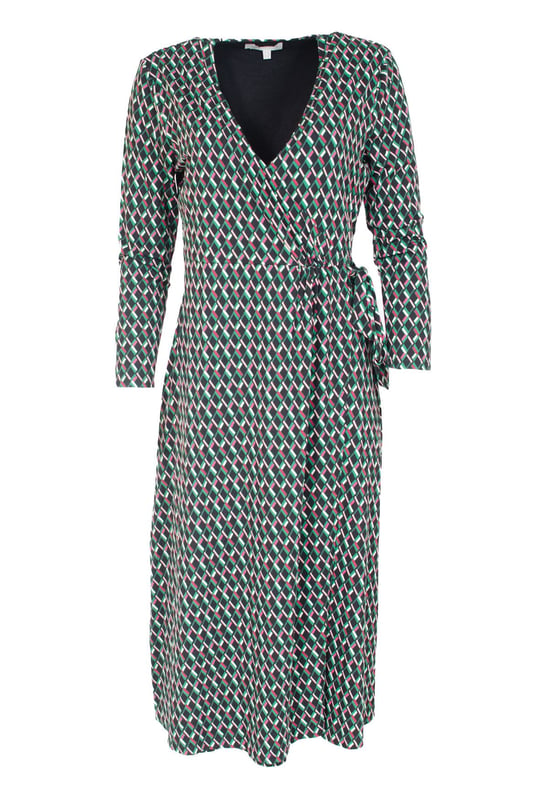 Hobbs 'Katalina' Geometric Jersey Wrap Dress