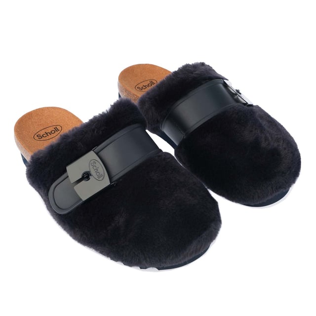 Women's Scholl Alaska Slide Slippers in Navy