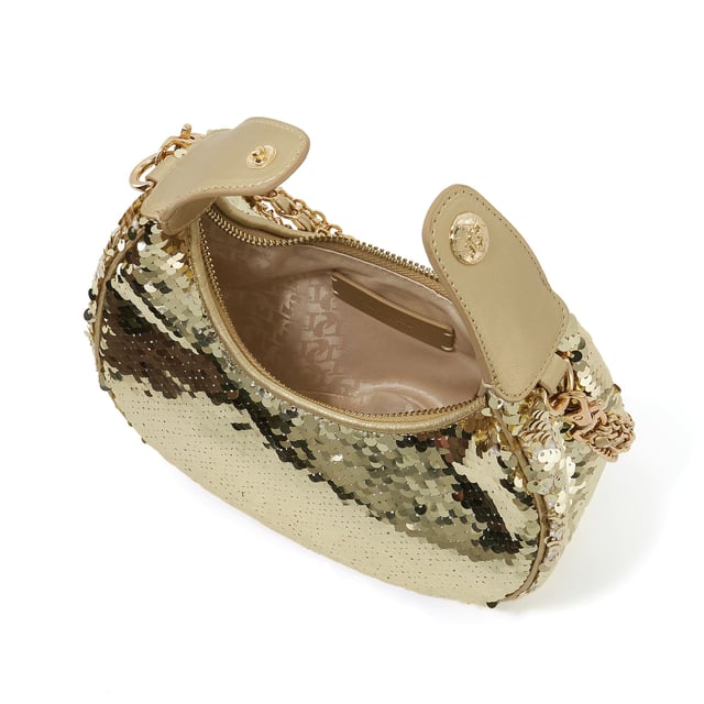 Dune DRESSING Chain-Detail Sequined Grab Bag Dressing