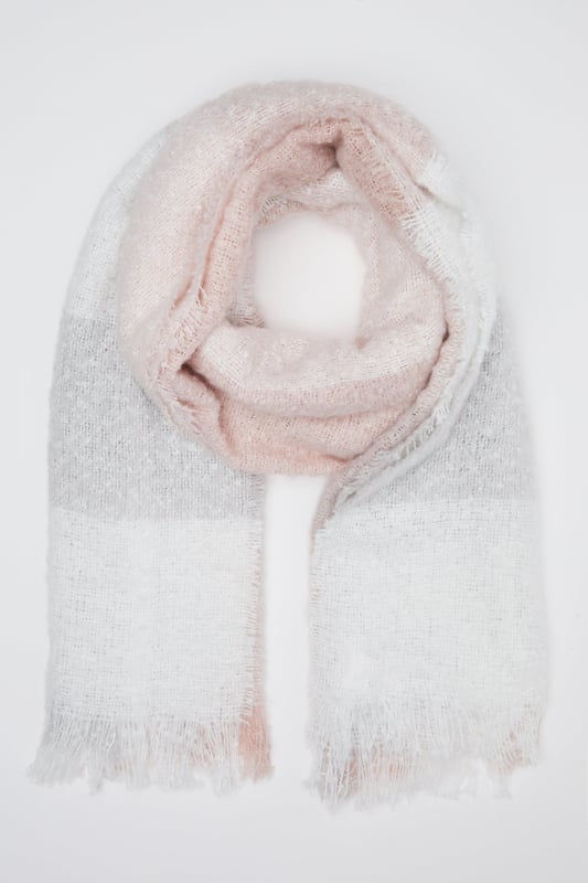 Pink Check Scarf