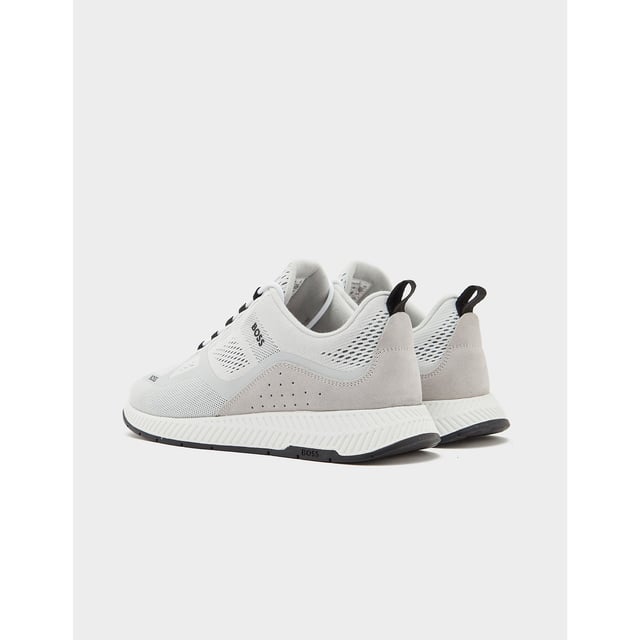 Men's Hugo Boss Titanium Run Trainers in Natural