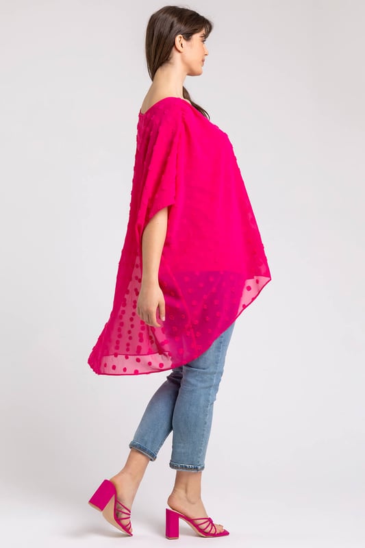 Curve Textured Spot Overlay Top