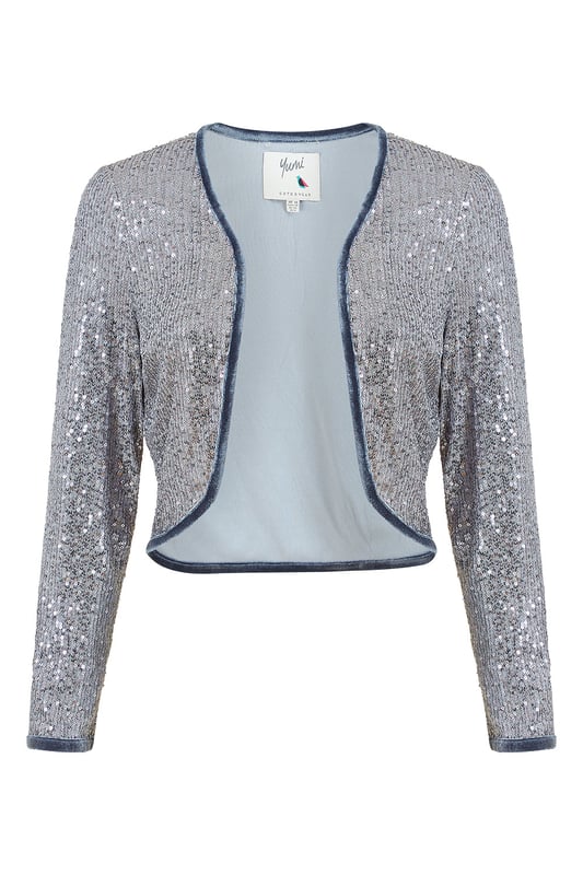 Silver Sequin Bolero
