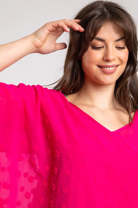 Curve Textured Spot Overlay Top
