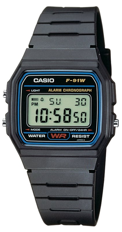 Casio Casio Collection Men's Black Watch F-91W-1YER