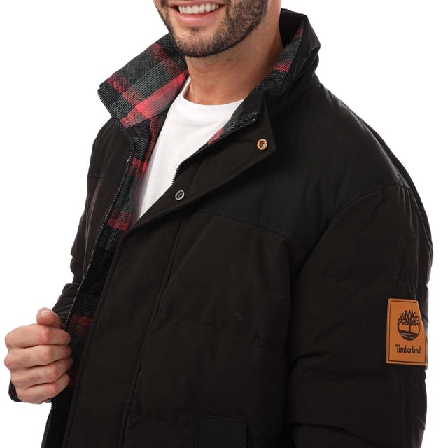 Men's Timberland Welch Mountain Puffer Jacket in Black