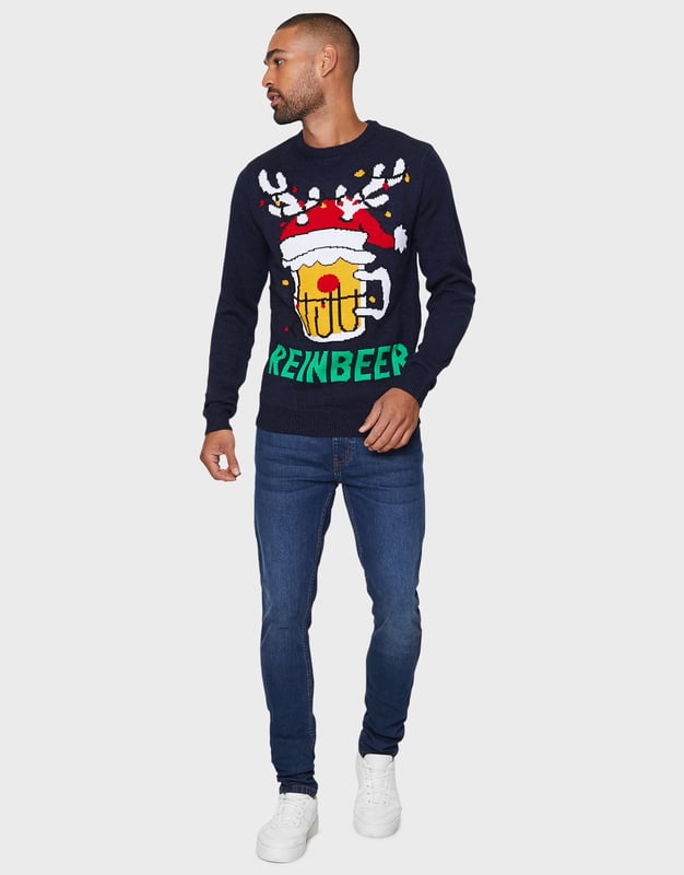 'Antler Beers' Festive Jumper