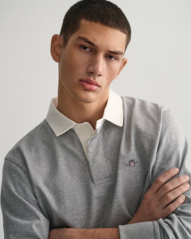 GANT Mens Regular Fit Shield Logo Heavy Rugger