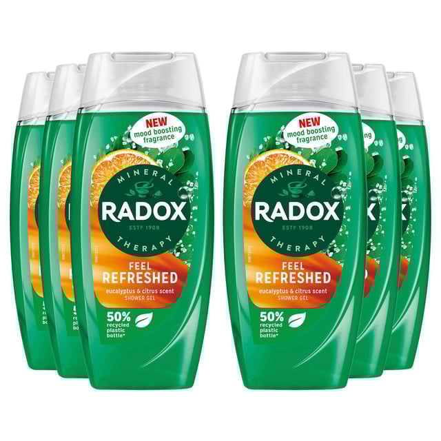 Radox Shower Gel Feel Refreshed With eucalyptus & citrus Scent, 225ml ...