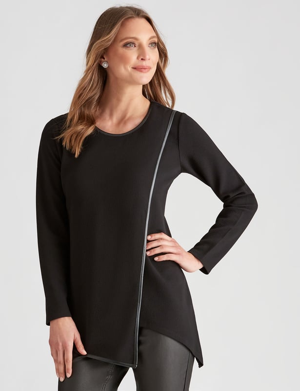 Womens Liz Jordan Cowl Cross Over Top