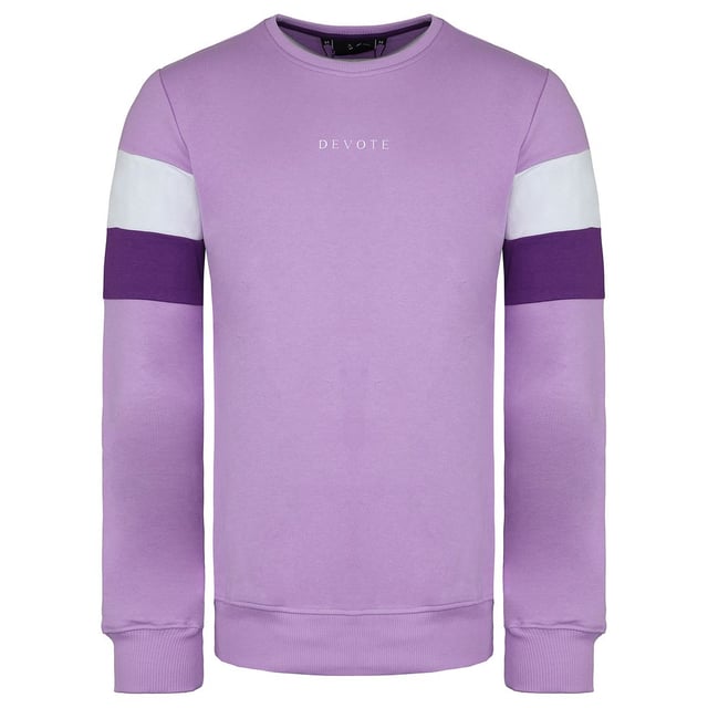 Devote London Cante Mens Lilac/Purple Sweater