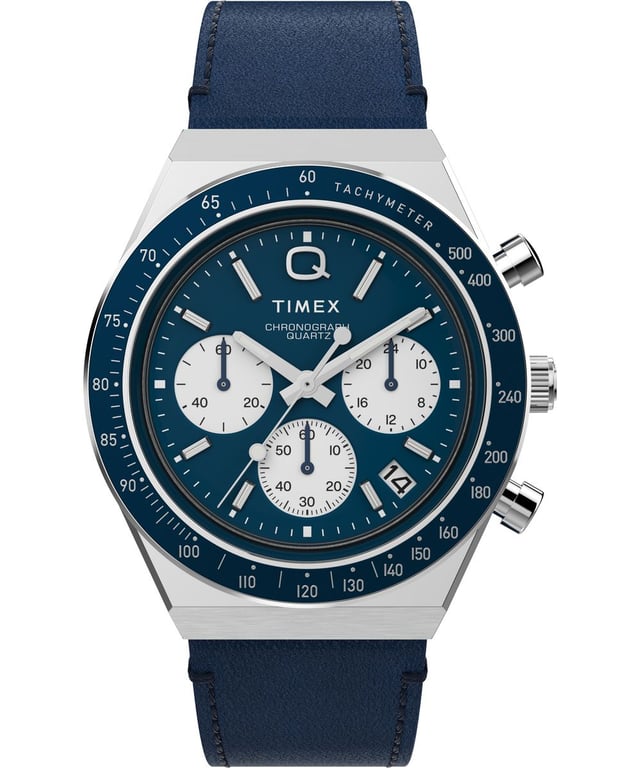 Timex Q Diver Chrono Heren Horloge Blauw TW2W51700