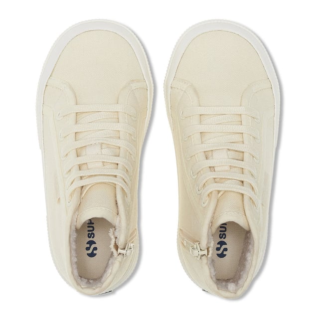 Superga Childrens/Kids 2709 Waterproof Cotton High Tops (Natural Beige ...