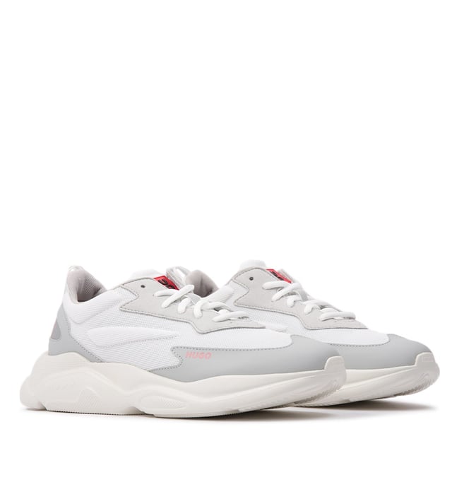 Men's Hugo Boss Leon Running Trainers in White