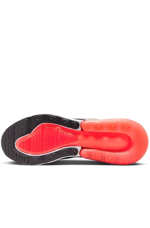 Nike Air Max 270 Turnschuhe, Schwarz/Hellknochen-Hot Punch