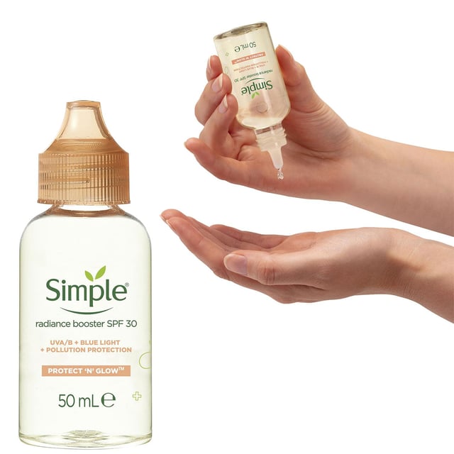 Simple Protect 'n' Glow Face Radiance Booster SPF 30 For Glowing Skin ...