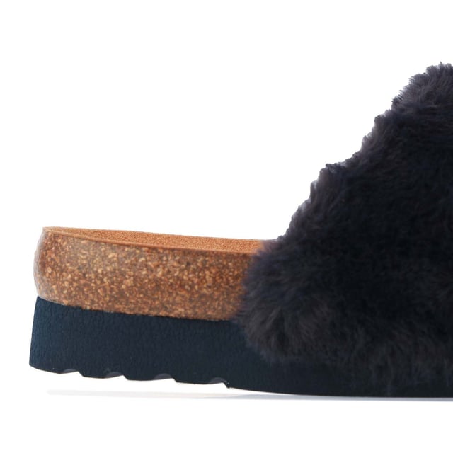Women's Scholl Alaska Slide Slippers in Navy