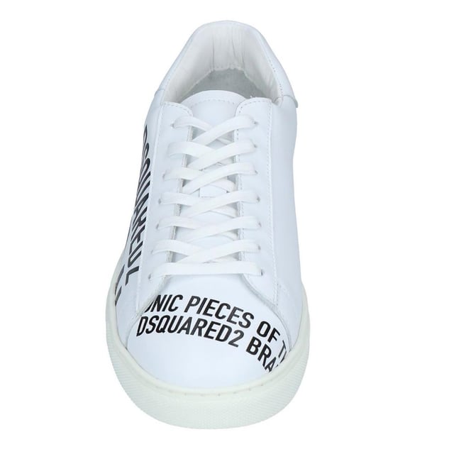 Dsquared2 Icon Print lage witte sneakers
