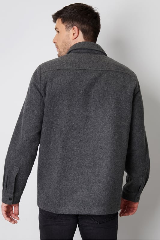 Charcoal 'Ozzie' Brushed Shacket