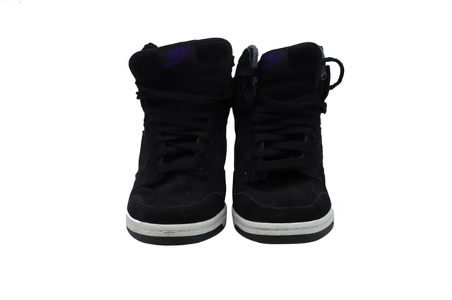 Nike Dunk Sky Hi Sneakers in Black Gum Leather