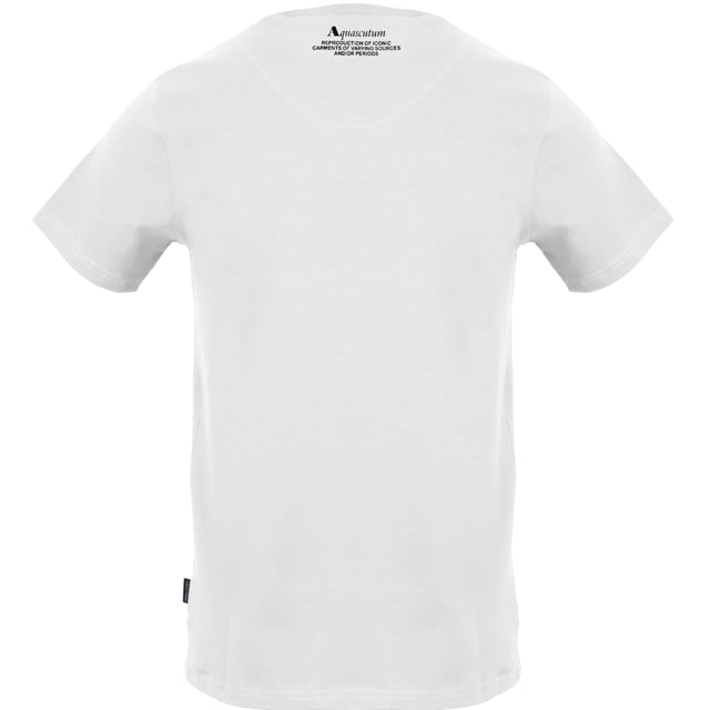 Aquascutum Large Shield Aldis Logo White T-Shirt