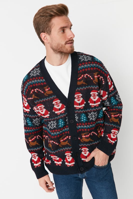 Trendyol Men's Christmas Cardigan