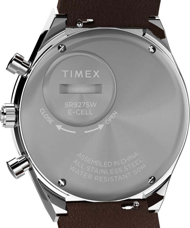 Timex Q Diver Chrono Heren Bruine Horloge TW2W51800