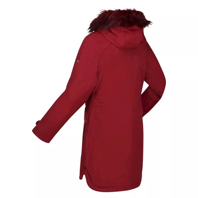Regatta Womens/Ladies Sabinka Faux Fur Trim Parka (Cabernet)
