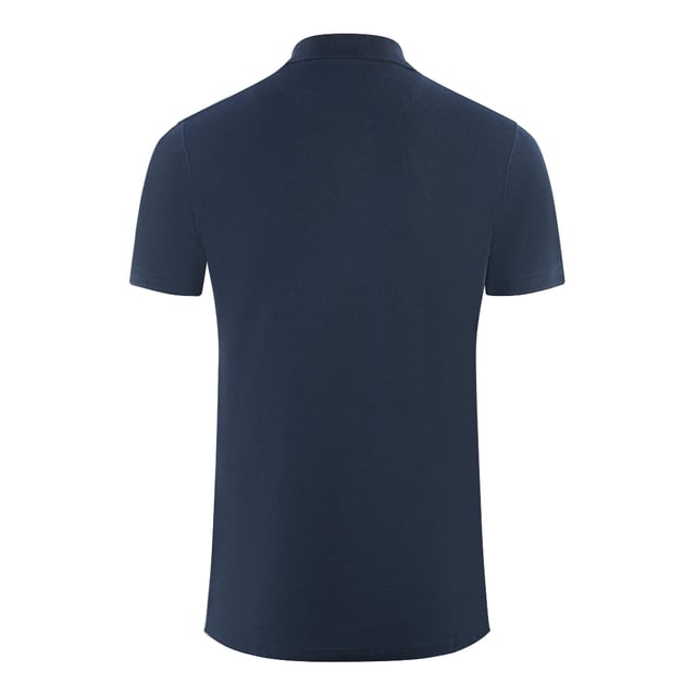 Aquascutum Boxed Logo Navy Blue Polo Shirt