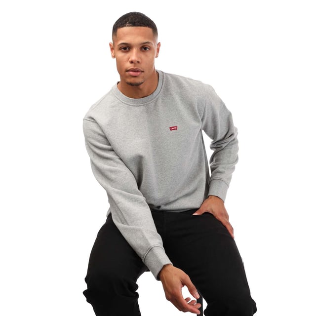 Men's Levis New Original Sweatshirt in Grey Heather