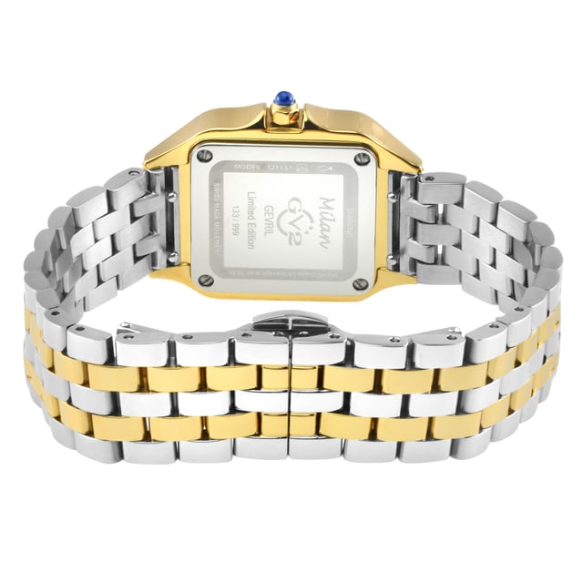 GV2 Milan Women's Malachite Dial, Two toned SS/IPYG Bracelet Watch