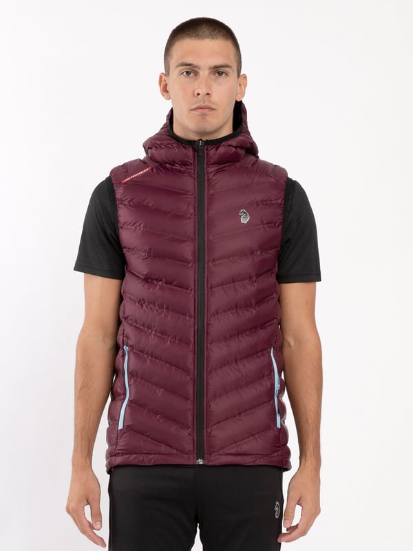 Luke 1977 Men's Global Gilet in Dark Red