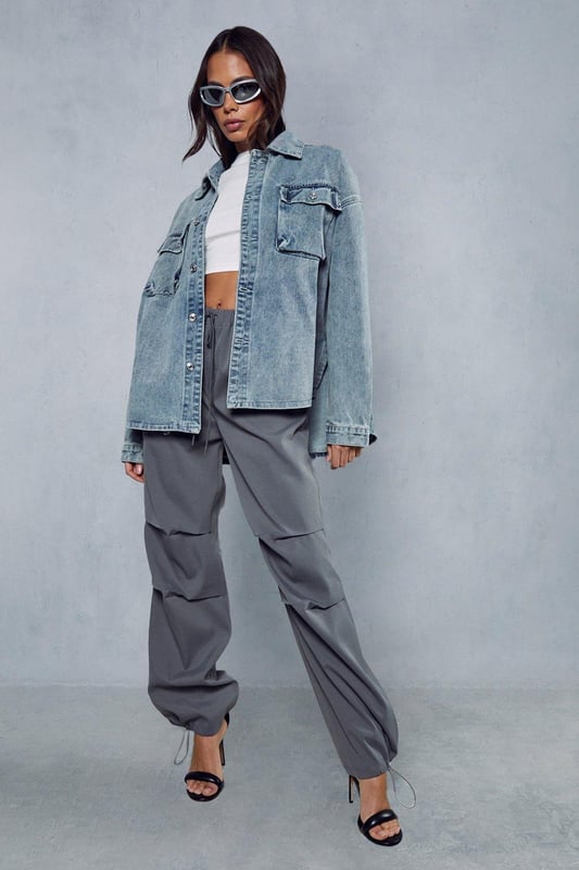 Extreme Oversized Denim Shacket