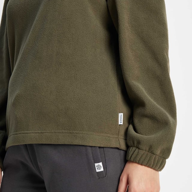 Tallard Womens Funnel Neck Microfleece Khaki