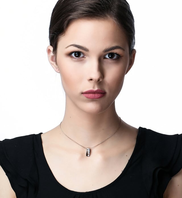 Orphelia 'Lova' Women's 925 Sterling Silver Chain with Pendant - Silver ...