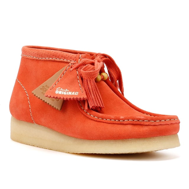 Coral suede clarks store