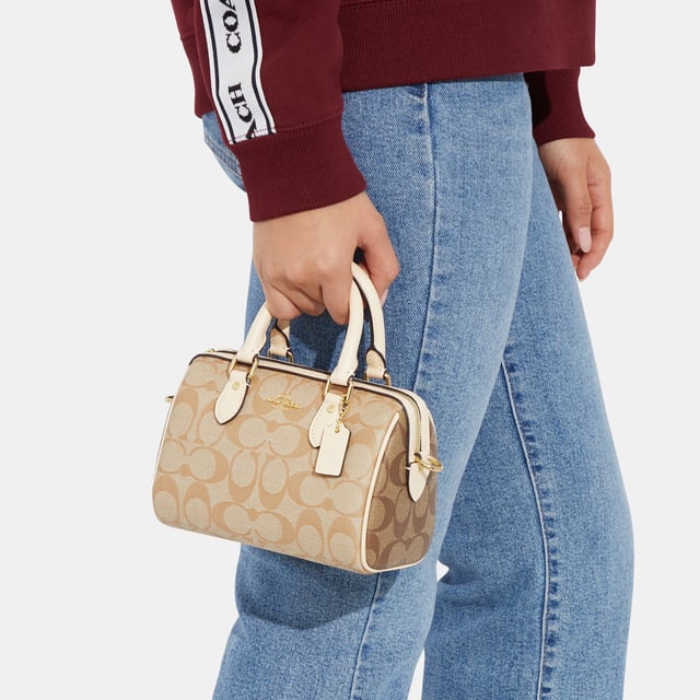 Signature Blocking Mini Rowan Crossbody Bag