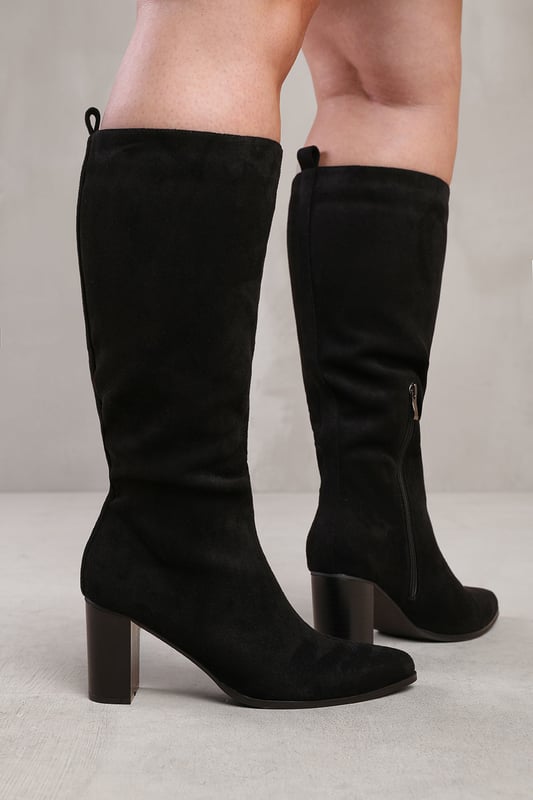 Wide calf boots with heel store