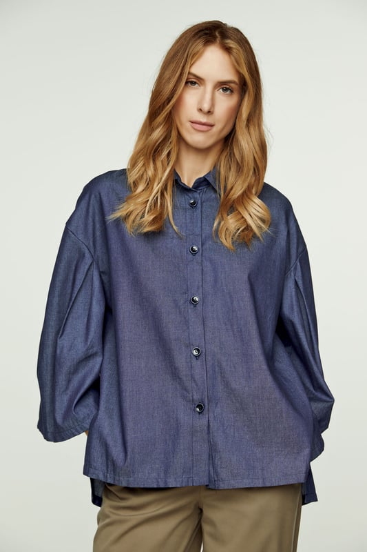 Indigo Denim Style Jacke