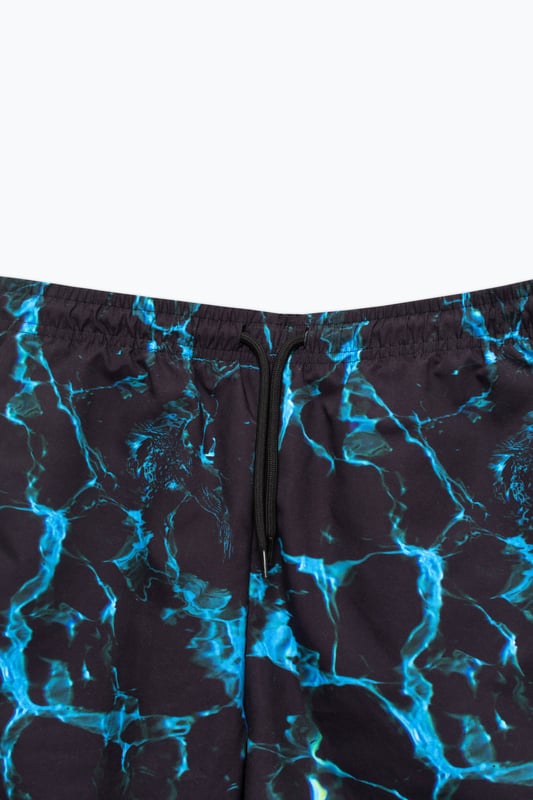 Hype Boys Black X-Ray Pool Mini Script Swim Shorts